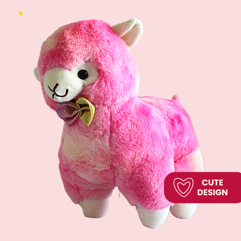 Lama Soft Toy – 12 Inches (PINK) – Miniwhale