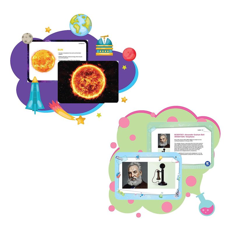 Combo of Our Universe and Scientist and their inventions Flash Cards ...